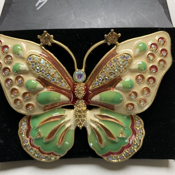 Kenneth Jay Lane | Jewelry | Kenneth Jay Lane Pastel Butterfly Pin ...